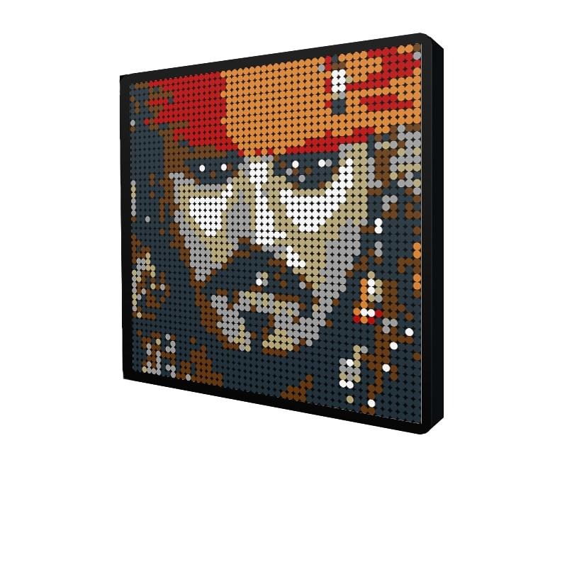 Jack Sparrow Pixel Art – Affordable Building Blocks