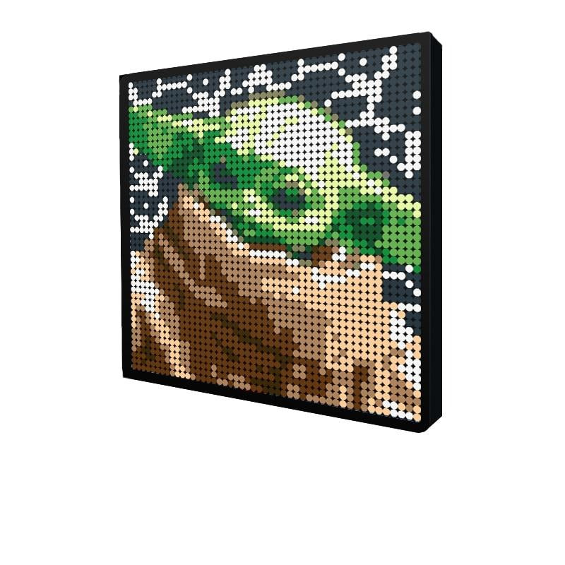 Star Wars Grogu Pixel Art – Affordable Building Blocks